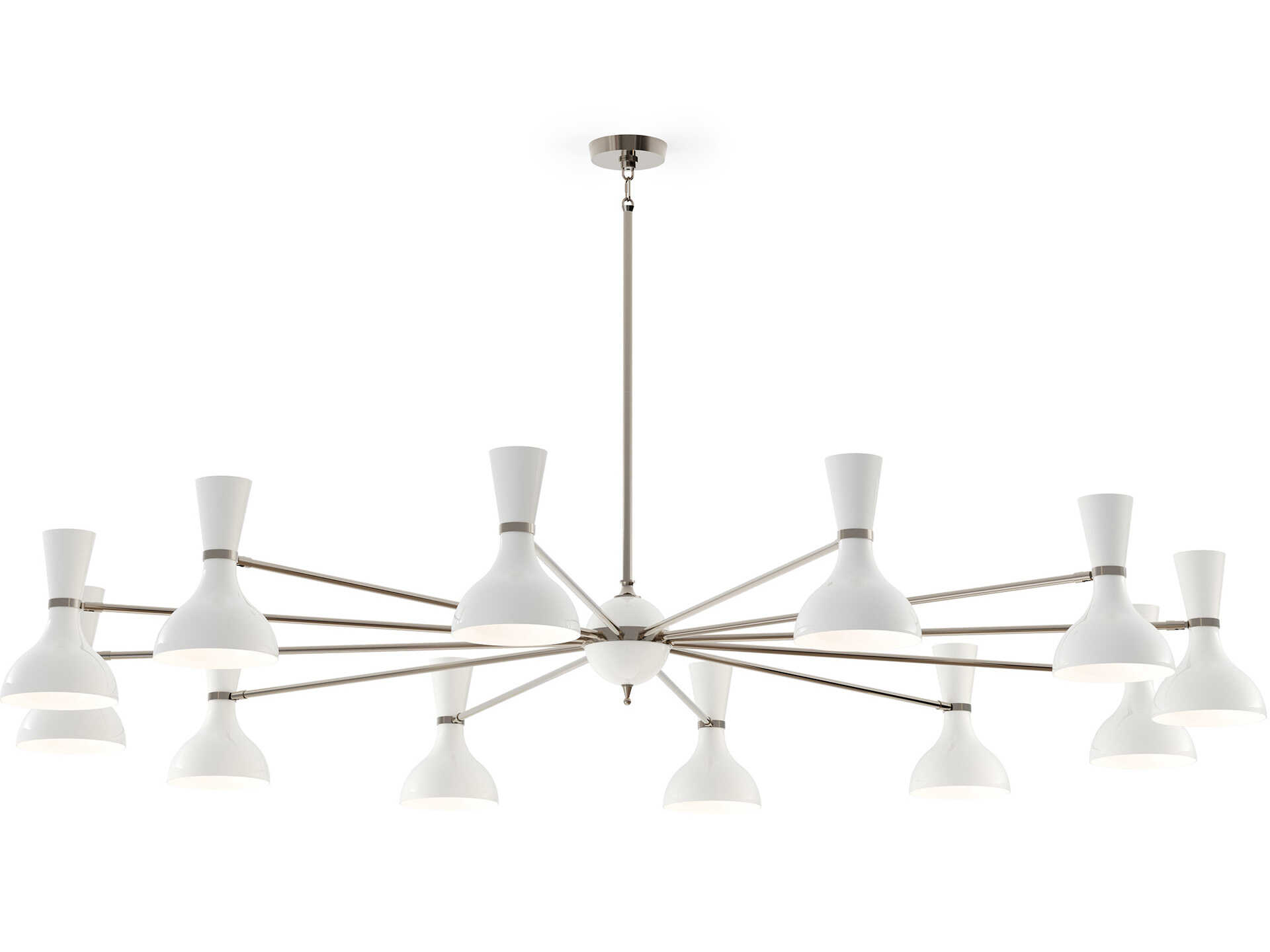 Robert Abbey Clare 12-Light Lily White Chandelier | RBALY1LYCH