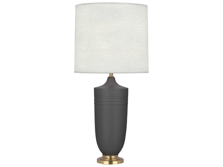 Robert Abbey Michael Berman Hadrian Matte Ash Glazed Gray Buffet Lamp ...