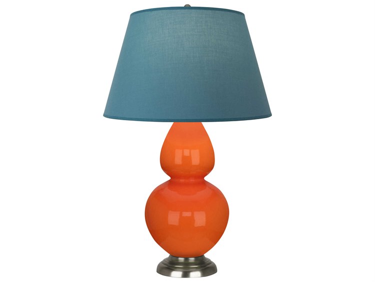 Robert Abbey Double Gourd Pumpkin Glazed Orange Buffet Lamp | RBAPM16DG