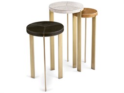 Regina Andrew Andres Round Brass End Table | REG301159BRS