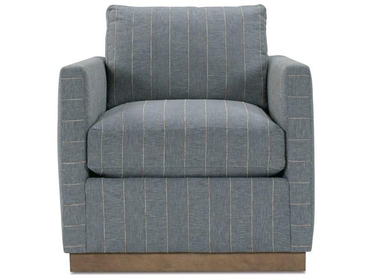 Rowe Allie Swivel Blue Fabric Accent Swivel Chair | ROWALLIE016EDP2