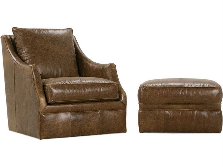 Rowe Kara Swivel Leather Accent Swivel Chair | ROWKARAL016PA
