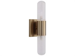 Corbett Lighting Barcelona 2-Light Vintage Brass Wall Sconce | CT45502VB