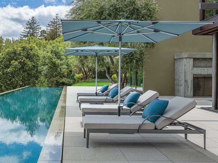 Shademaker Libra Aluminum 8 Foot Square Patio Umbrella | SMLIB25S