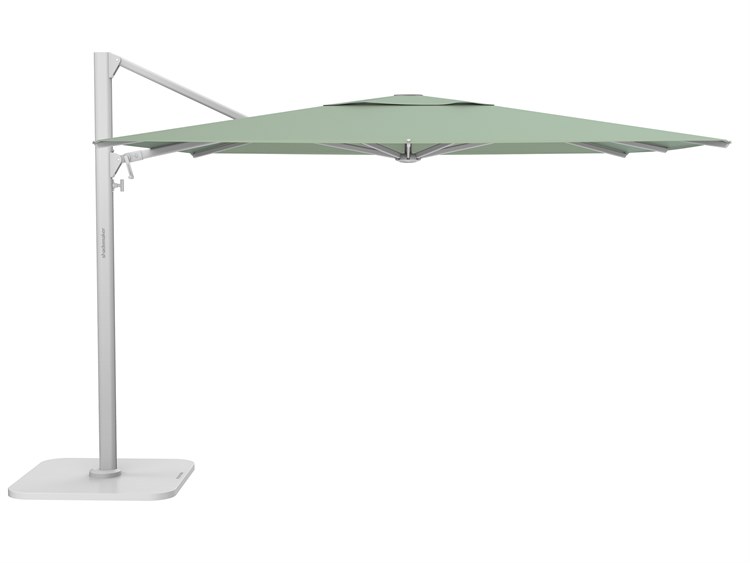 Shademaker Polaris Aluminum 13 Foot Square Crank Lift Outdoor Patio ...
