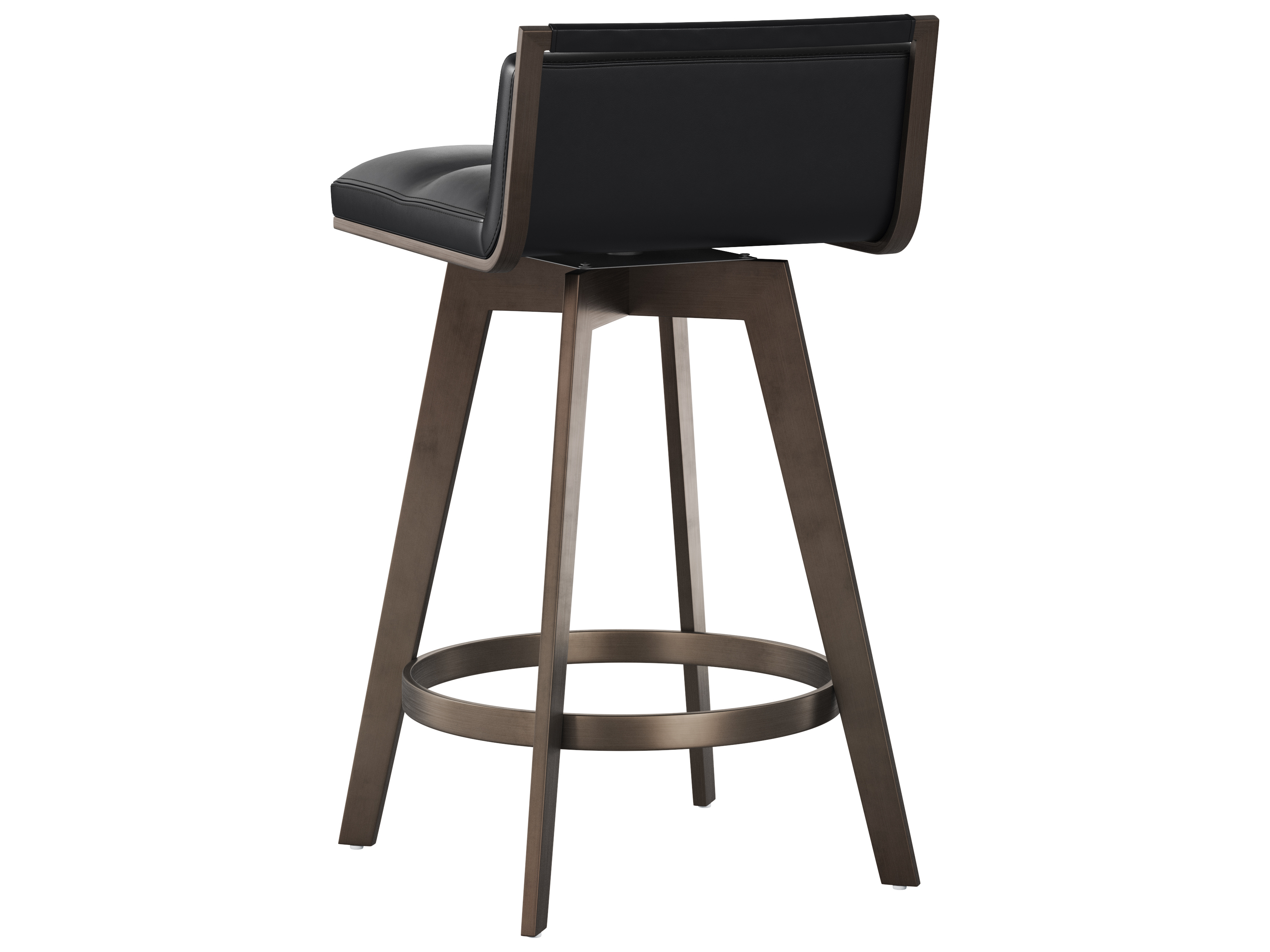Sunpan Arizona Swivel Counter Stool in Bravo Black | SPN112550
