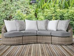 South Sea Rattan Saint Tropez Wicker Outdoor Patio Lounge Set | SRSNTWRCL