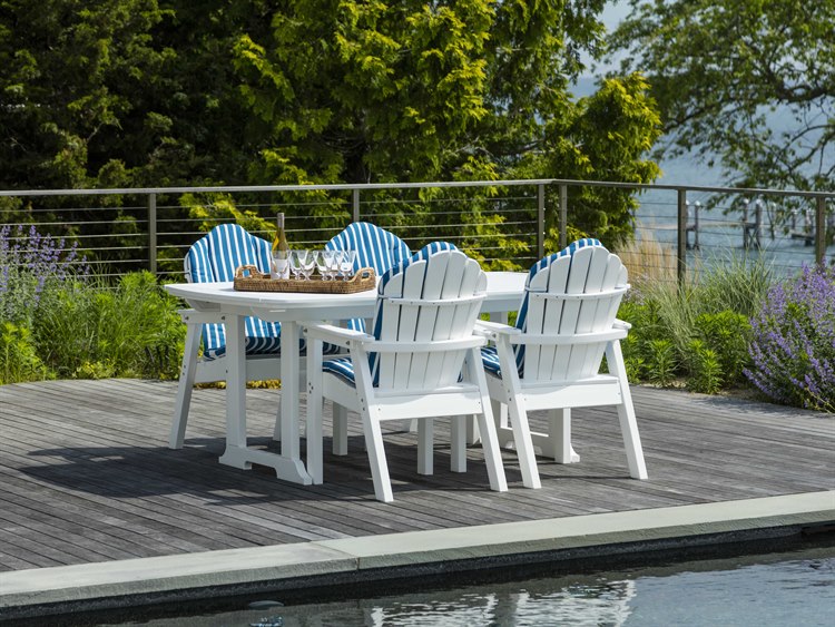 Seaside Casual Classic Adirondack Recycled Plastic Outdoor Patio Dining Arm Chair | SSC014