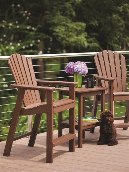 Seaside Casual Shellback Adirondack Recycled Plastic Outdoor Patio ...