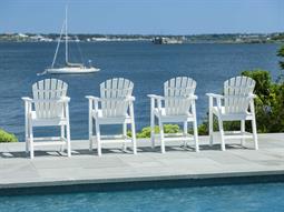 Seaside Casual Classic Adirondack Recycled Plastic Outdoor Dining Set | SSCCLASSICADIRONDACK1