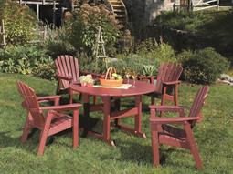 Seaside Casual Classic Adirondack Recycled Plastic Outdoor Dining Set | SSCCLASSICADIRONDACK1