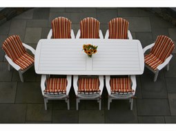 Seaside Casual Classic Adirondack Recycled Plastic Outdoor Dining Set | SSCCLASSICADIRONDACK1