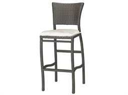 Panama Jack Graphite Wicker Cushion Outdoor Bar Stool | PJPJO1601GRYBS