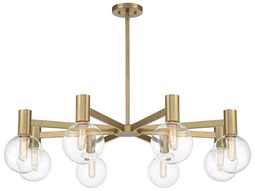 Savoy House Wright 4-Light Warm Brass Glass Vanity Light | SV830764322