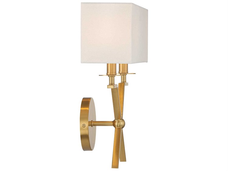 Savoy House Arondale 2-Light Warm Brass Wall Sconce | SV933052322