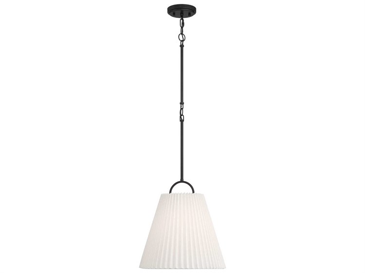 Savoy House Meridian 1-Light Natural Brass Empire Drum Pendant | SVM7045NB