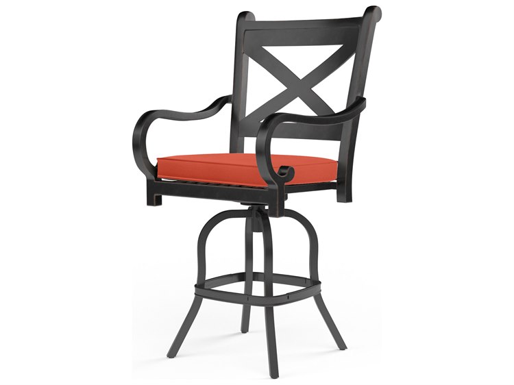 Sunset West Monterey Aluminum Patio Bar Stool | SW30017BNONSTOCK