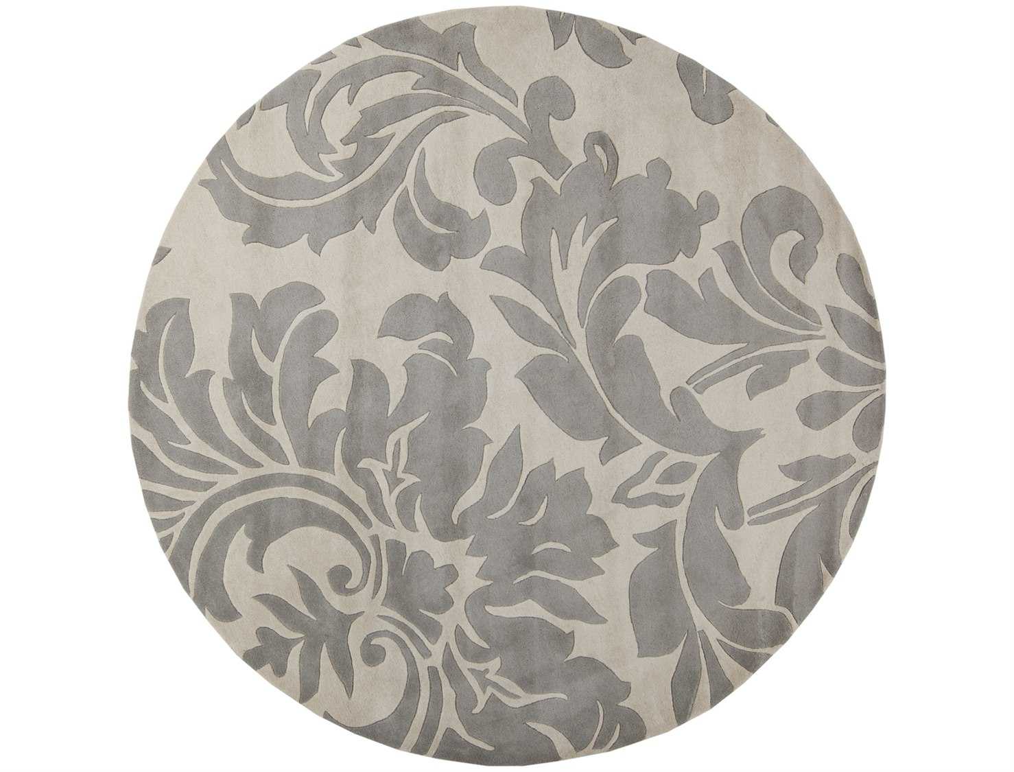 Surya Athena Round Gray Area Rug | SYATH5073ROU