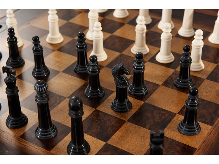 Theodore Alexander Mahogany Wood Buffalo Brown Marst Hill Game Table ...