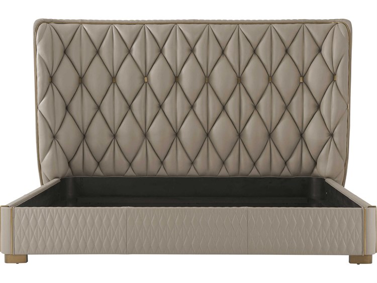 Theodore Alexander Ta Iconic Green Bronze Upholstered King Platform Bed ...