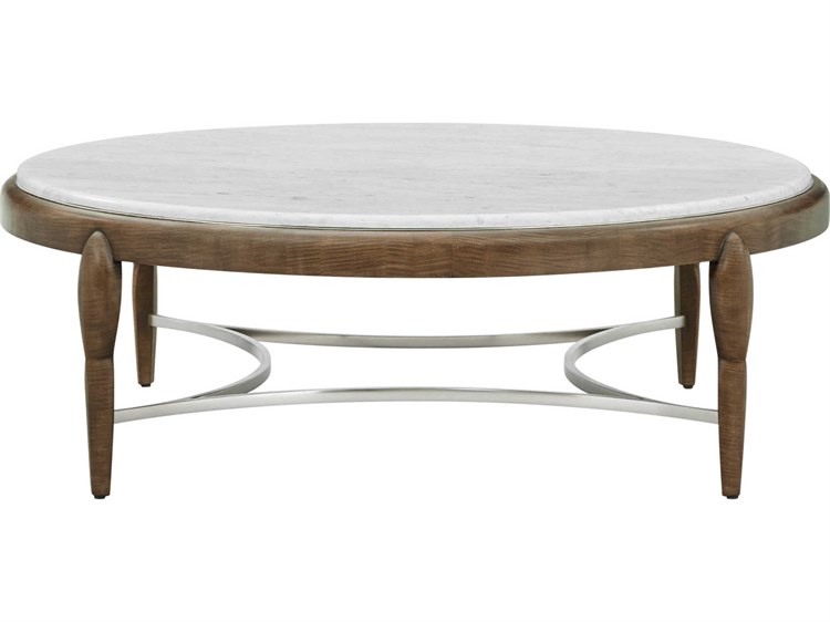 Theodore Alexander Origins Round Marble Landmark Coffee Table ...
