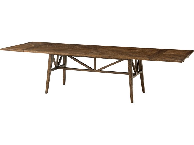 Theodore Alexander Nova Rectangular Wood Extending Dining Table ...