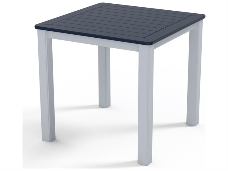 Telescope Casual Marine Grade Polymer Square Outdoor Patio End Table ...