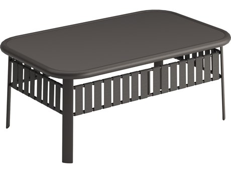 Tropitone Banchetto Slat Aluminum 36''W x 24''D Rectangular Coffee ...