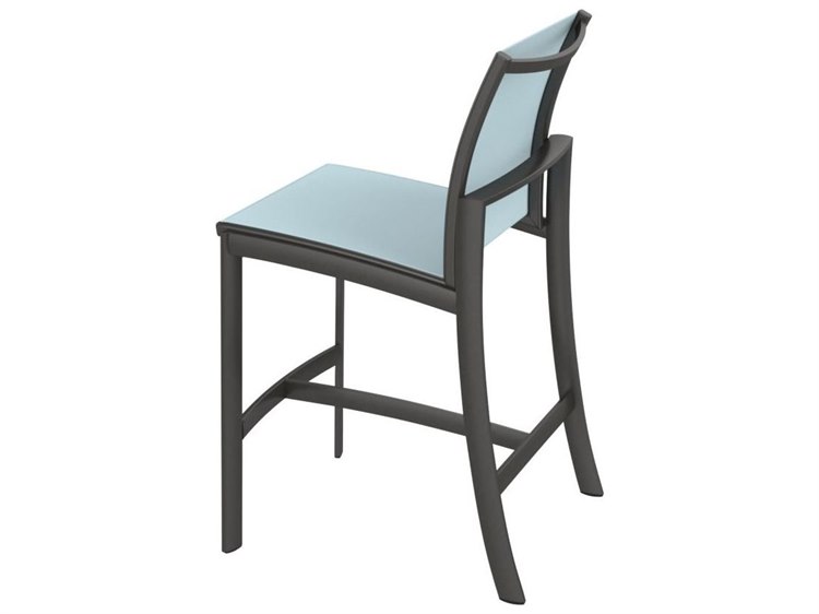 Tropitone Kor Relaxed Sling Aluminum Patio Bar Stool | TP891529