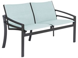 Tropitone Shoreline Sling Aluminum Double Glider Outdoor Patio Loveseat ...