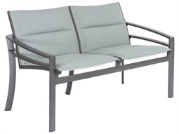 Tropitone Shoreline Sling Aluminum Double Glider Outdoor Patio Loveseat ...