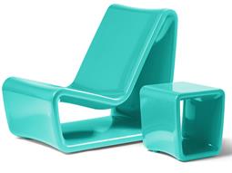 Tupelo Goods Loop Marine Grade Polyethylene Lounge Chair in Concrete ...