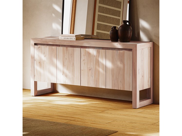 Urbia Brooks 68" Acacia Wood White Wash Sideboard | URBILBROBUFWW