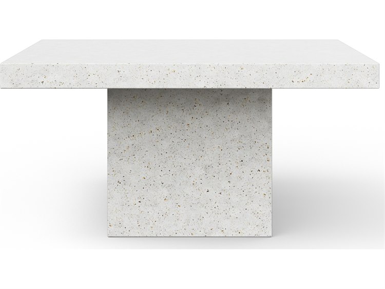 Urbia Outdoor Mixx Ivory Terrazzo Concrete Square Dining Table ...