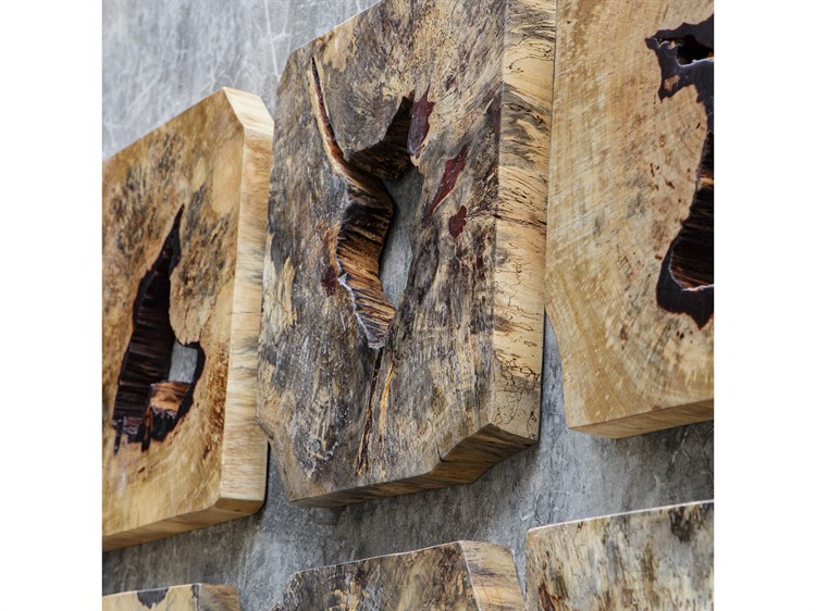 Uttermost Bahati Wood Wall Art Set of 9 | UT04360