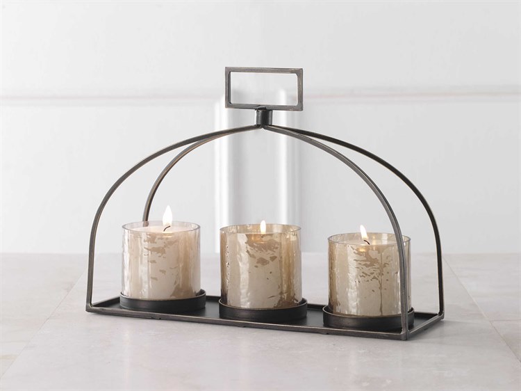 Uttermost Riad Dark Bronze Candle Holder | UT18040