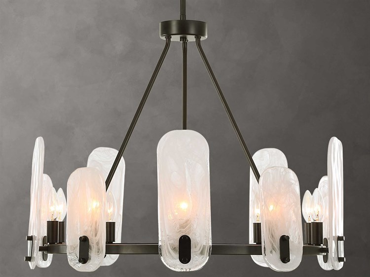 Uttermost Ellipse 10-Light Dark Bronze Chandelier | UT21381