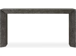 Uttermost Alayna Rectangular Glass Satin Black Console Table | UT22910