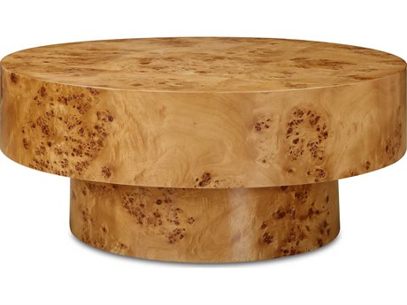 Uttermost Samuelle Round Wood Natural Coffee Table | UT24345