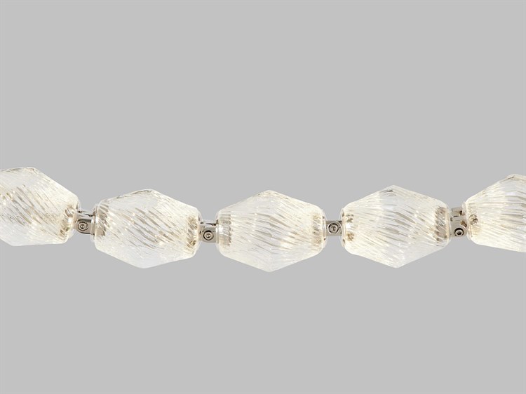 Visual Comfort Modern Collier 1-Light Polished Nickel Linear Chandelier ...