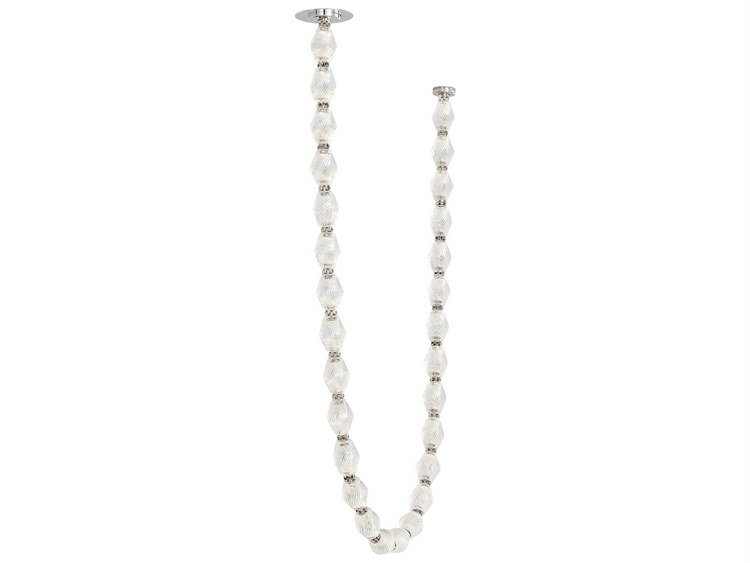 Visual Comfort Modern Collier 1-Light Polished Nickel Linear Chandelier ...