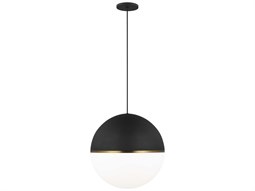 Visual Comfort Modern Fues 1-Light Natural Brass Globe Pendant ...