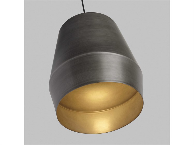 Visual Comfort Modern Allea 1-Light Fossil Gray Mini Pendant ...