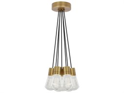 Visual Comfort Modern Alva 7-Light Satin Nickel Pendant | VCM700TDALVPMC7SN