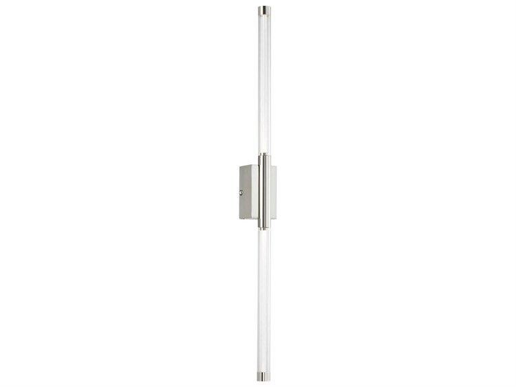 Visual Comfort Modern Phobos 2-Light Polished Nickel Wall Sconce ...