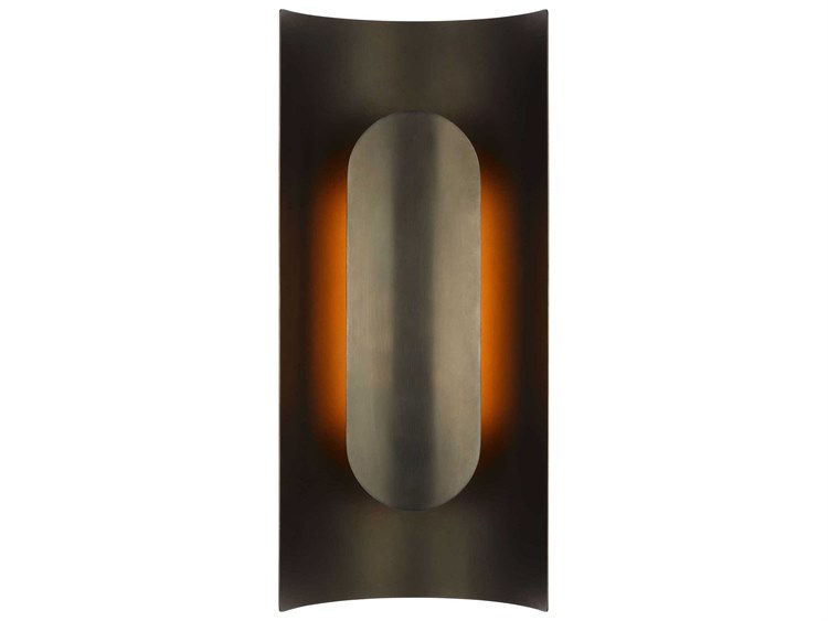 Visual Comfort Modern Shielded 1-Light Bronze Wall Sconce | VCMPBWS50227BZ