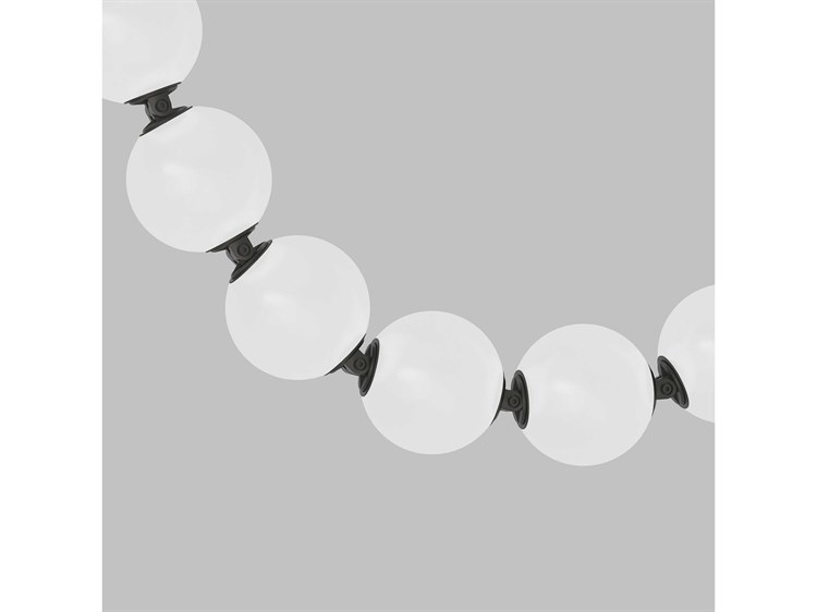 Visual Comfort Modern Perle 1-Light Dark Bronze Globe Linear Chandelier ...