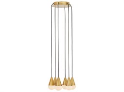 Visual Comfort Modern Fues 1-Light Natural Brass Globe Pendant ...