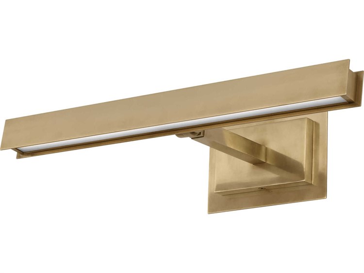 Visual Comfort Modern Bau 18" Wide 1-Light Natural Brass Picture Light ...