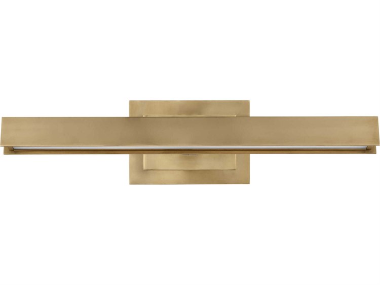 Visual Comfort Modern Bau 18" Wide 1-Light Natural Brass Picture Light ...